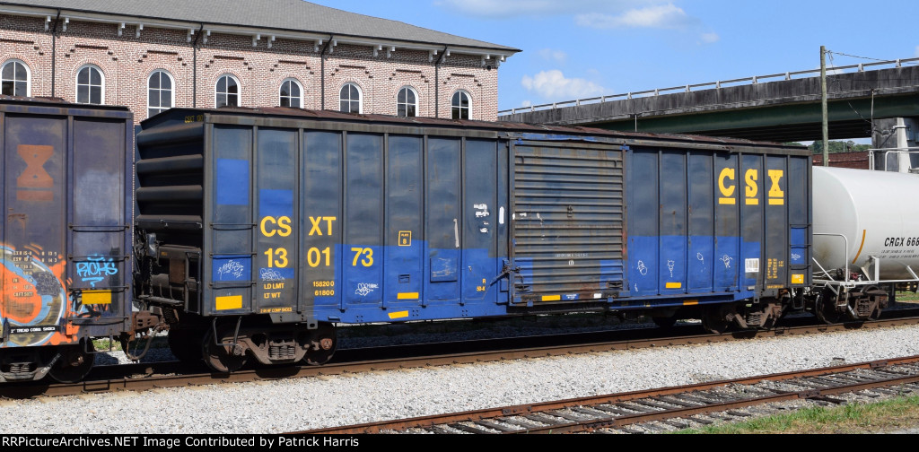CSXT 130173 X-SBD 10473 XX-RBOX 10473 01-1975 built ACF 5090cf 50-foot six-inch exterior-post ...
